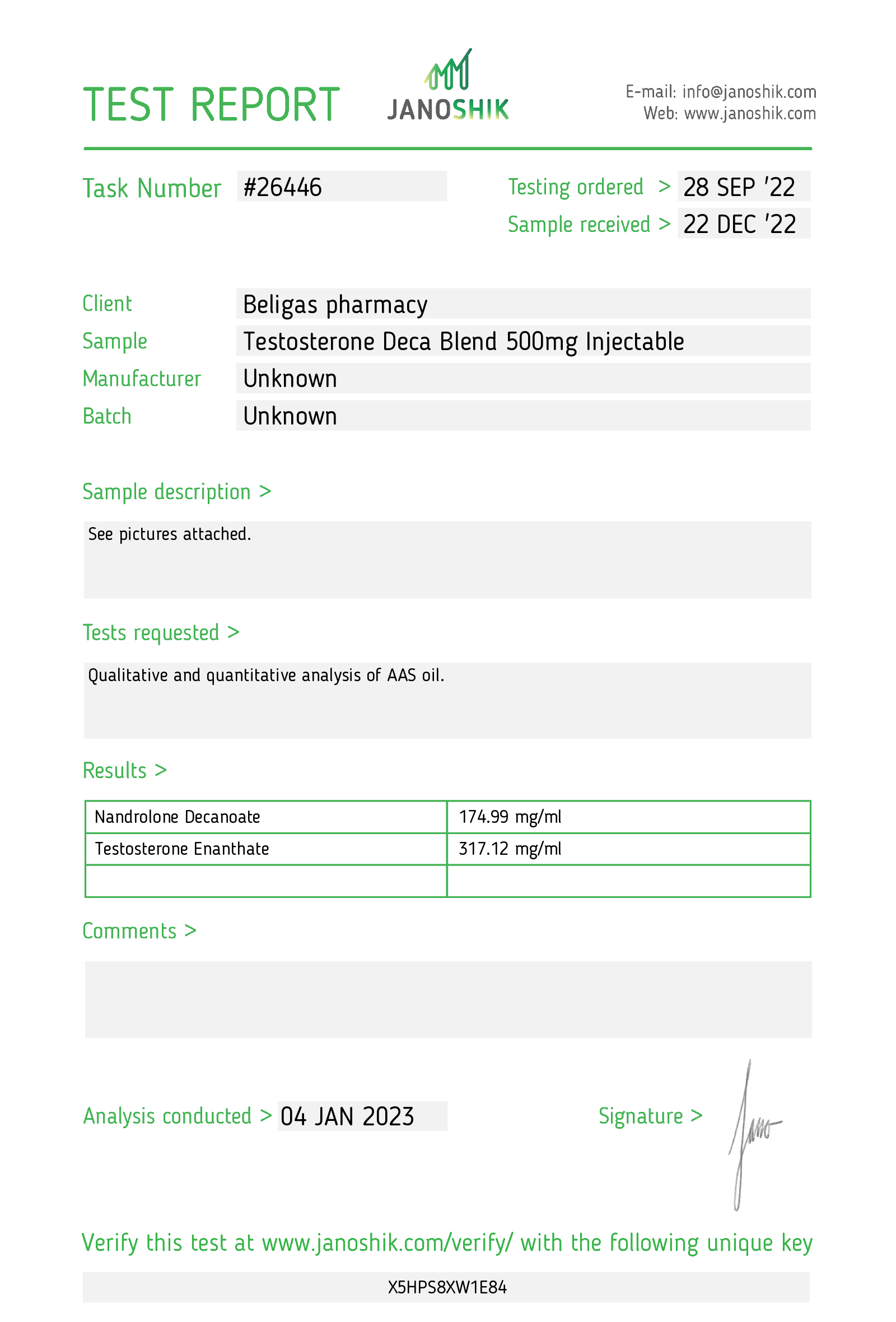 Testosterone Deca Blend 500 - 24hreup